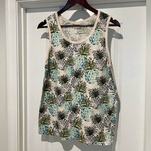 Goodfellow & Co | Shirts | Pineapple Tanktop Pool Party | Poshmark